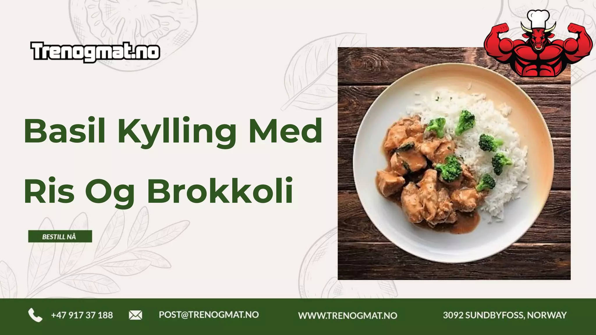 Basil Kylling Med Ris Og Brokkoli - Trenogmat | PDF
