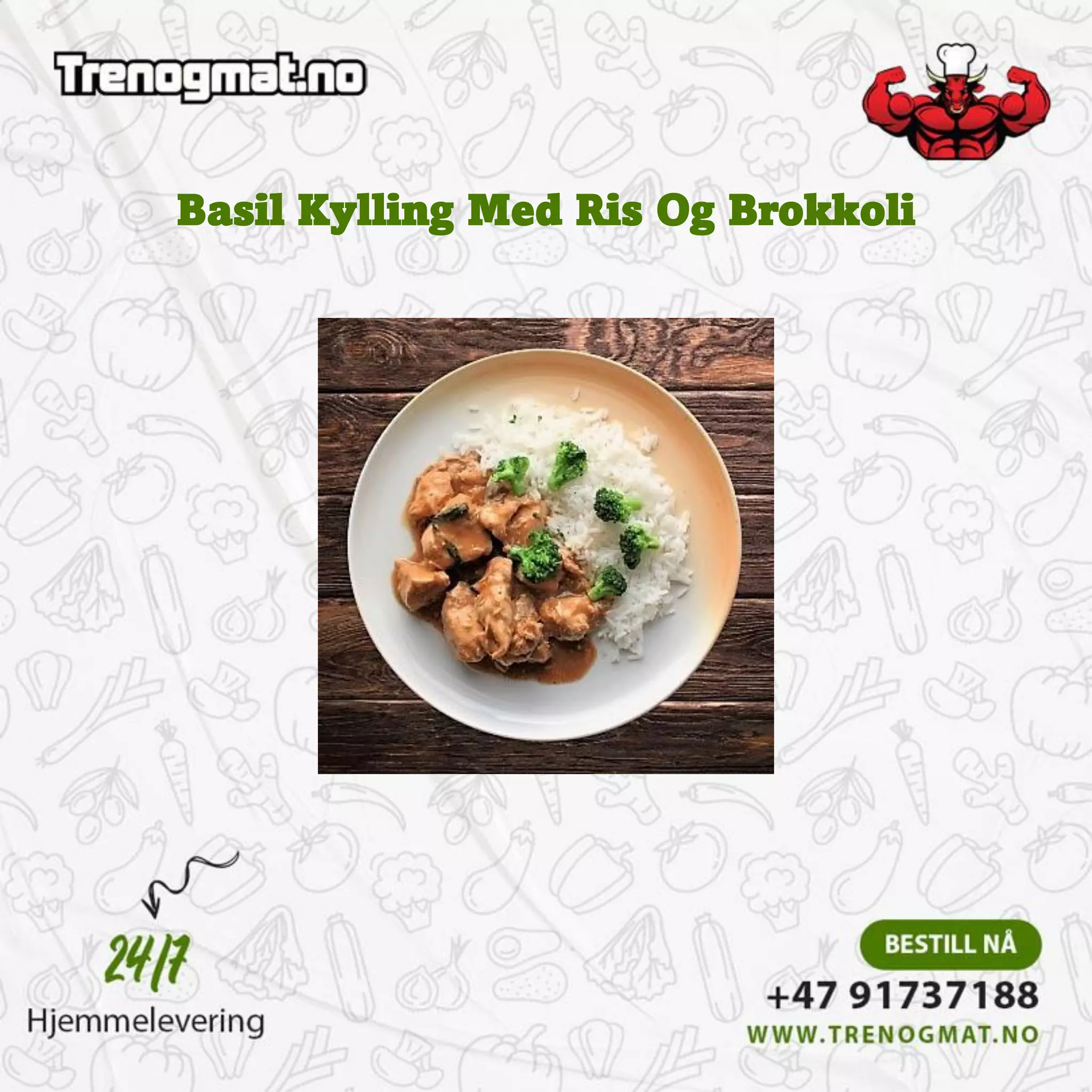 Basil Kylling Med Ris Og Brokkoli - Trenogmat | PDF