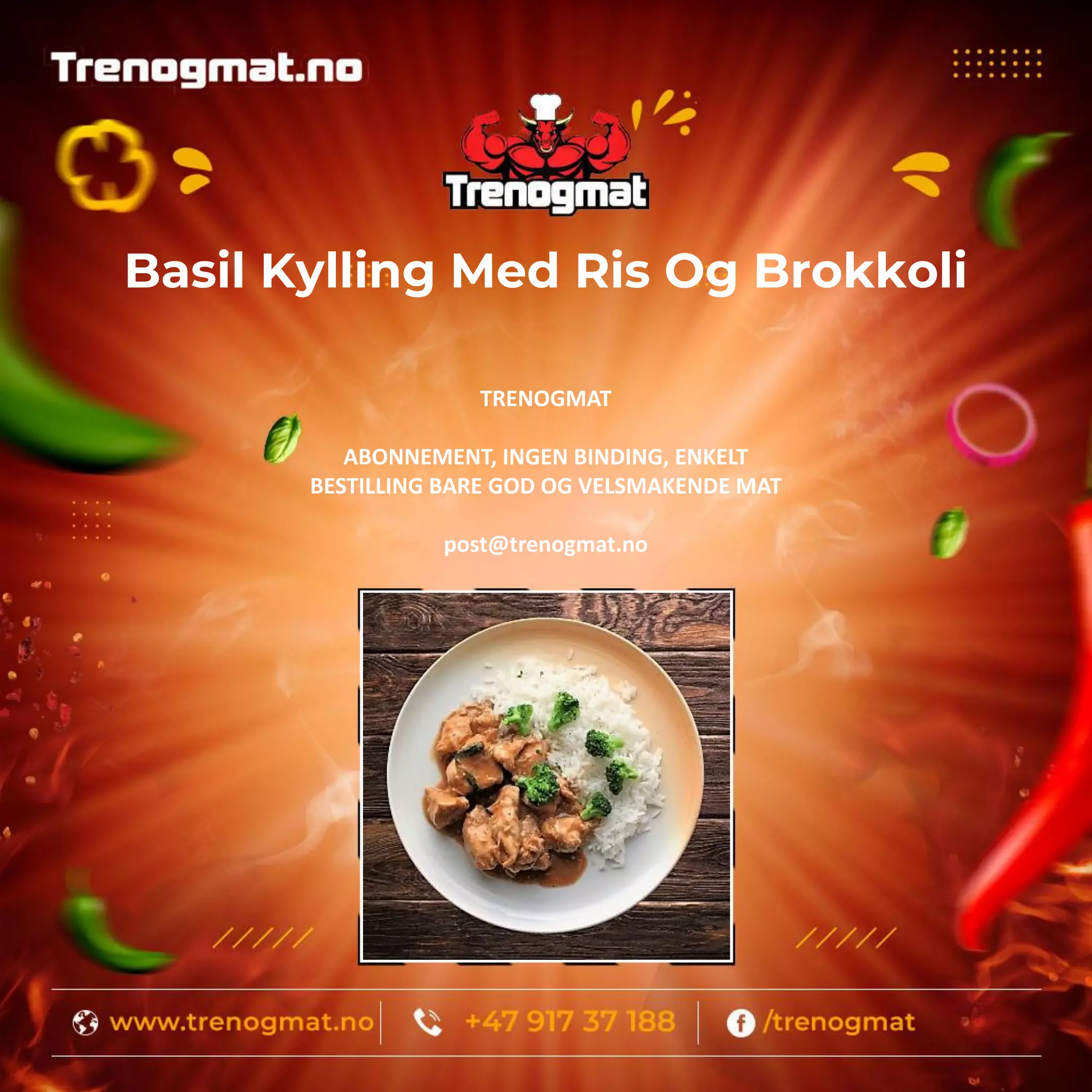 Basil Kylling Med Ris Og Brokkoli - TrenogMat | PDF