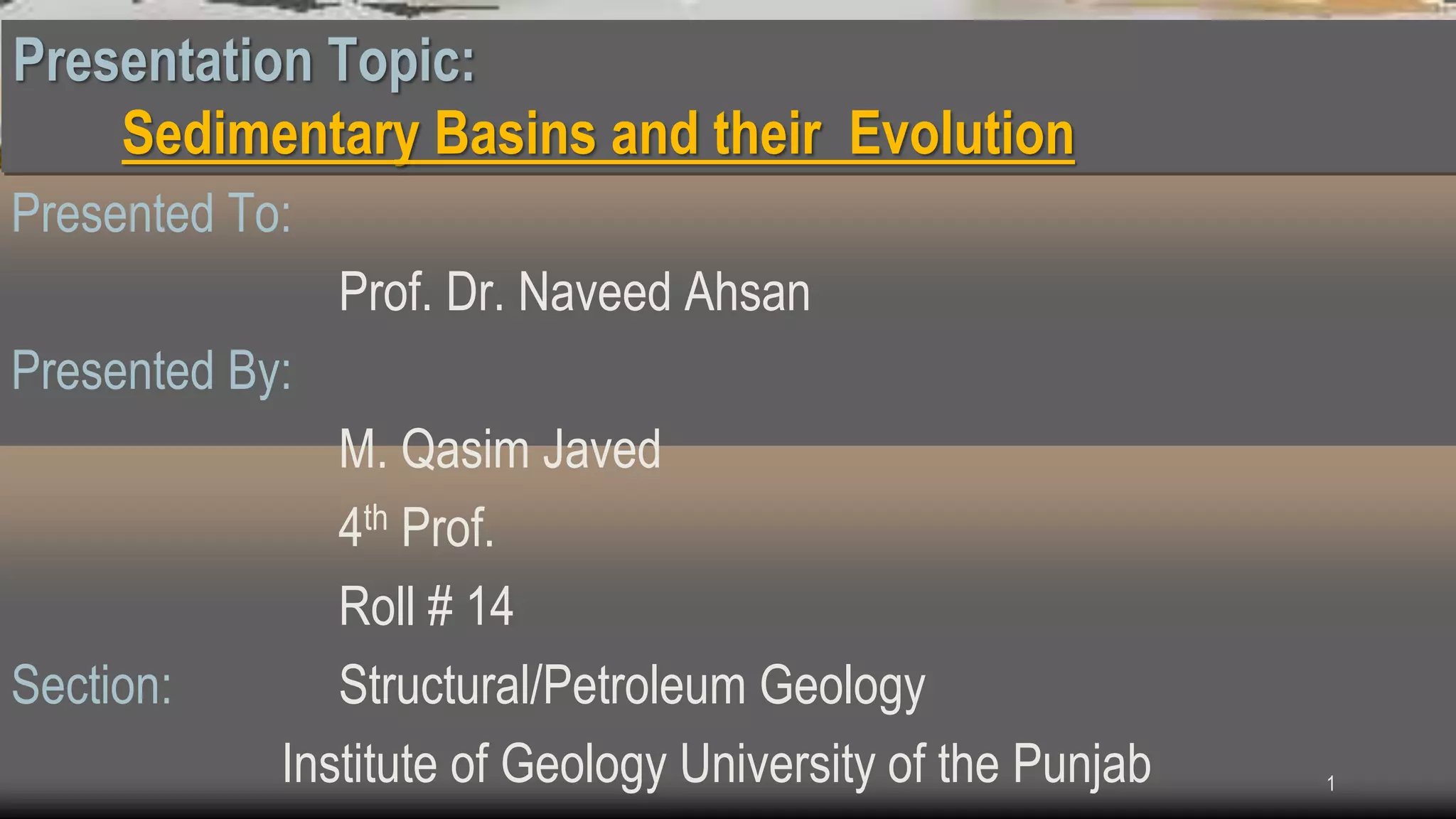Basinal distribution of Pakistan and Evolution | PPTX