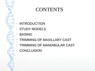 BASING AND TRIMMING OF ORTHODONTIC MODELS | ODP