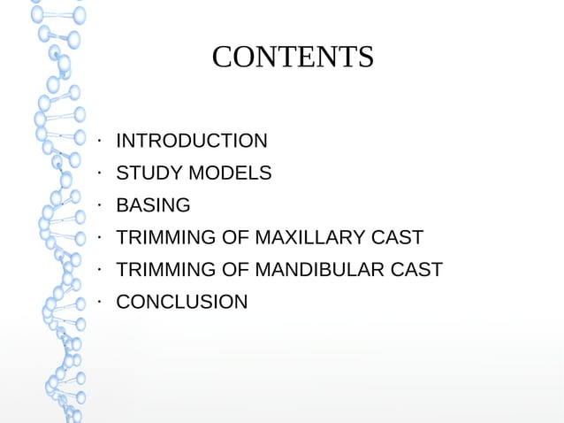 BASING AND TRIMMING OF ORTHODONTIC MODELS | ODP