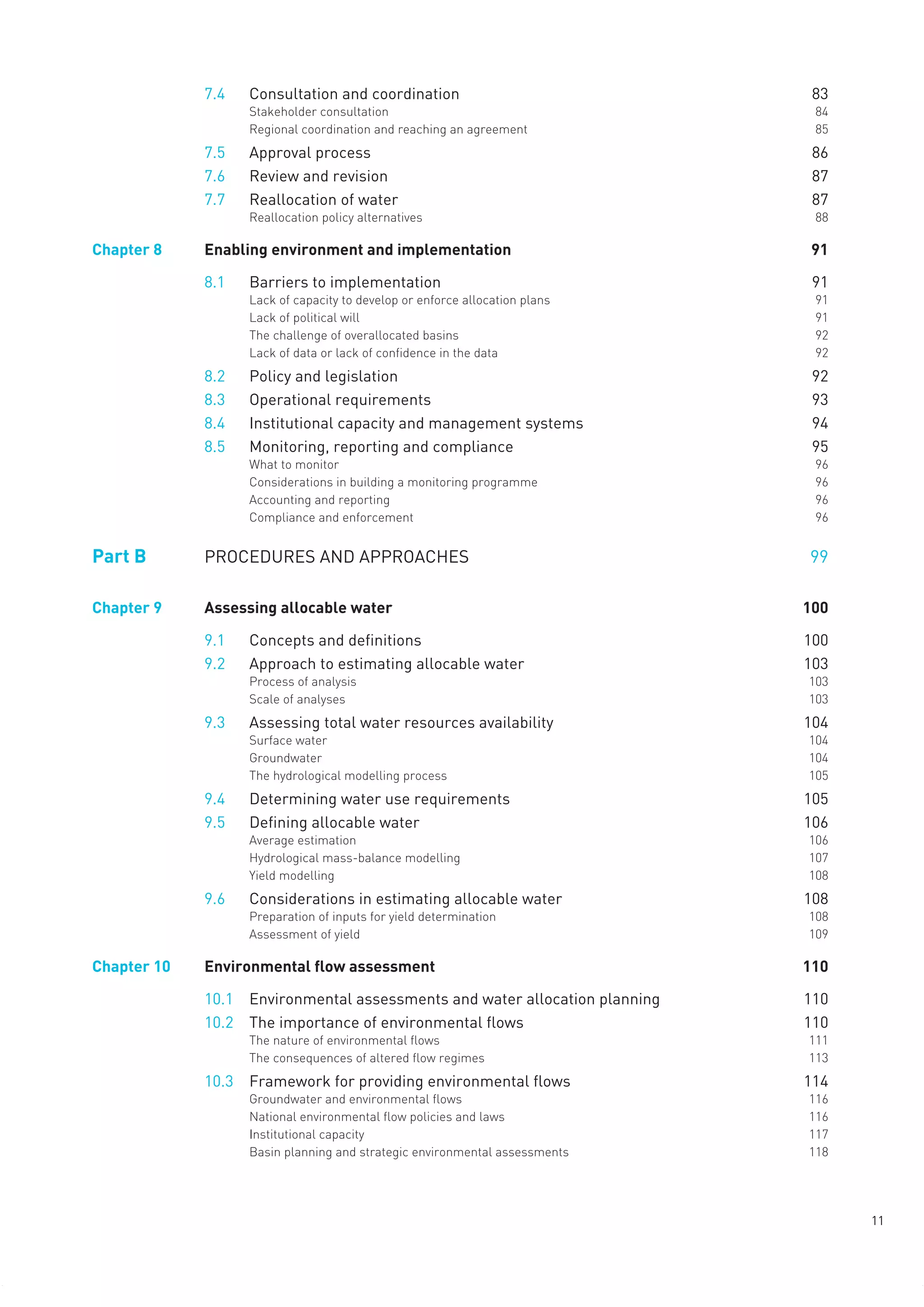 Basin Water Allocation Planning Principles Procedures And Approaches