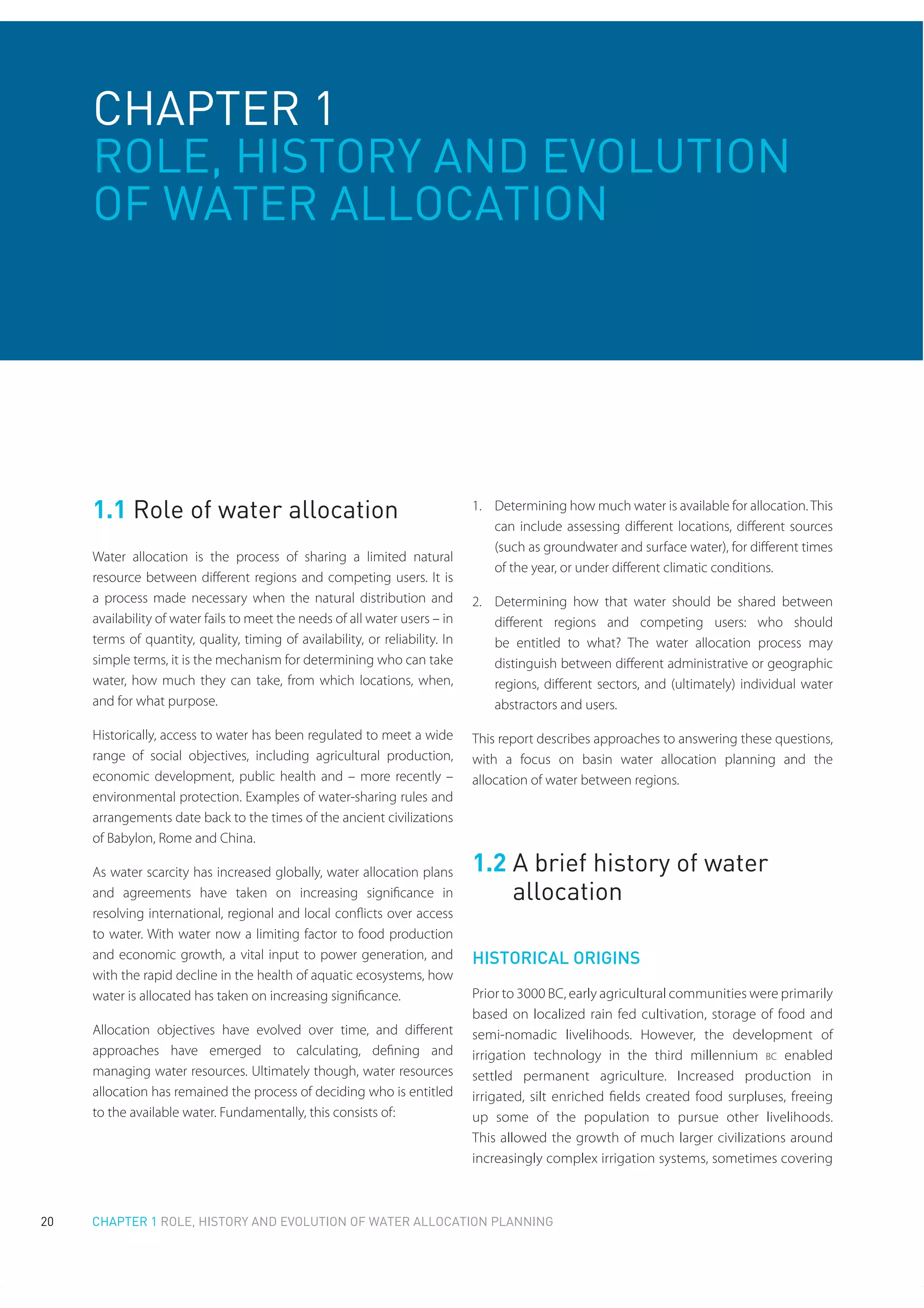 Basin Water Allocation Planning Principles Procedures And Approaches