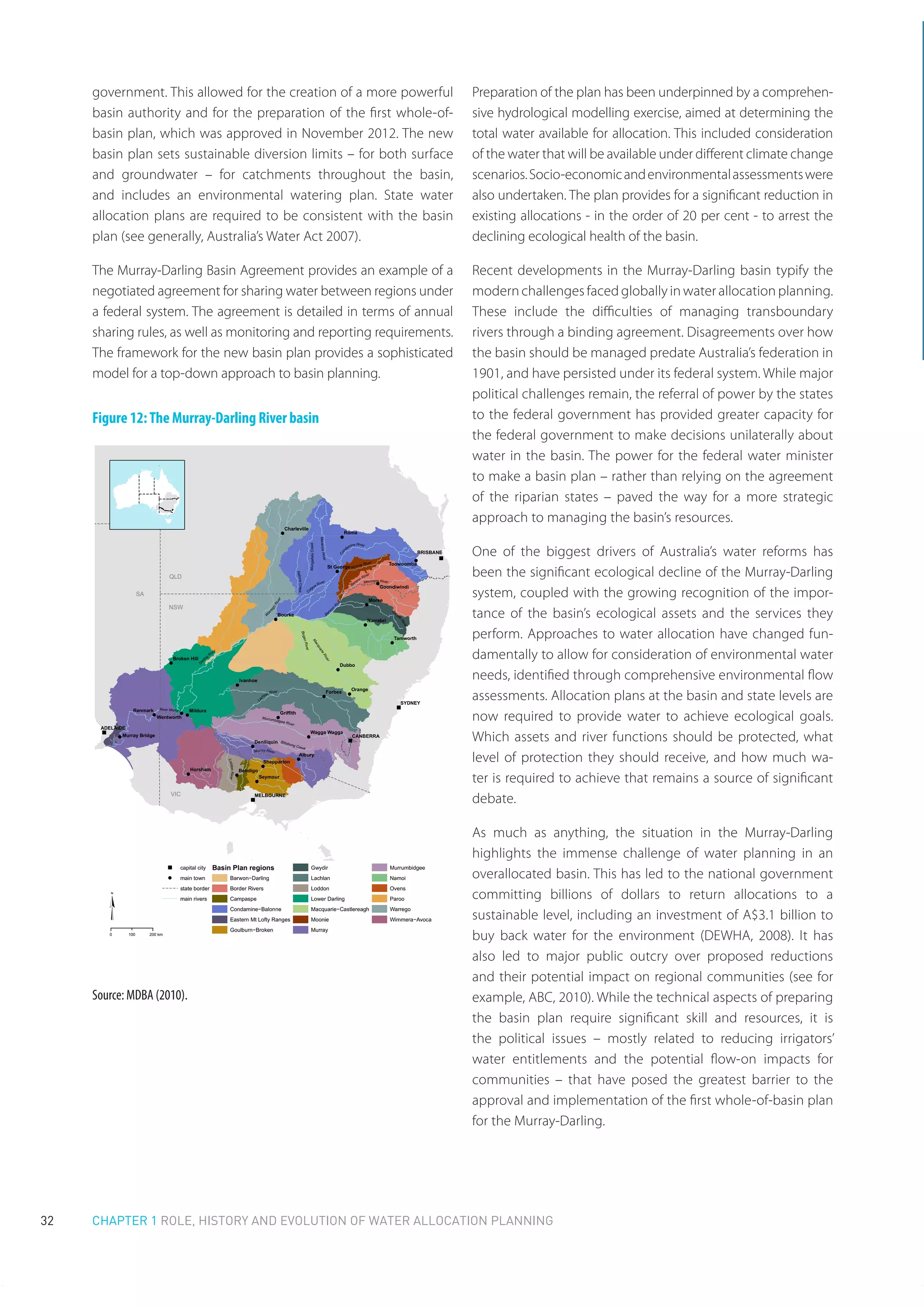 Basin Water Allocation Planning Principles Procedures And Approaches