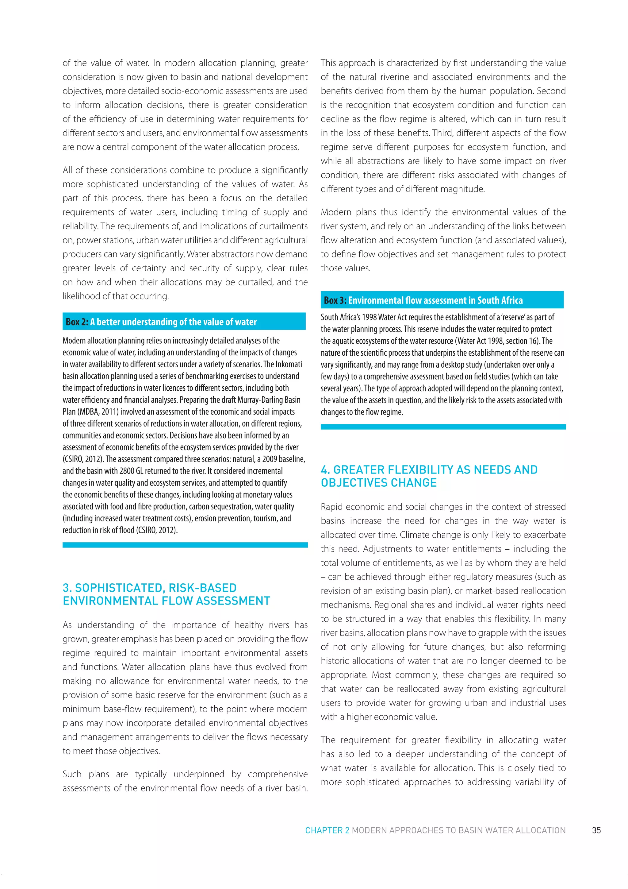Basin Water Allocation Planning Principles Procedures And Approaches