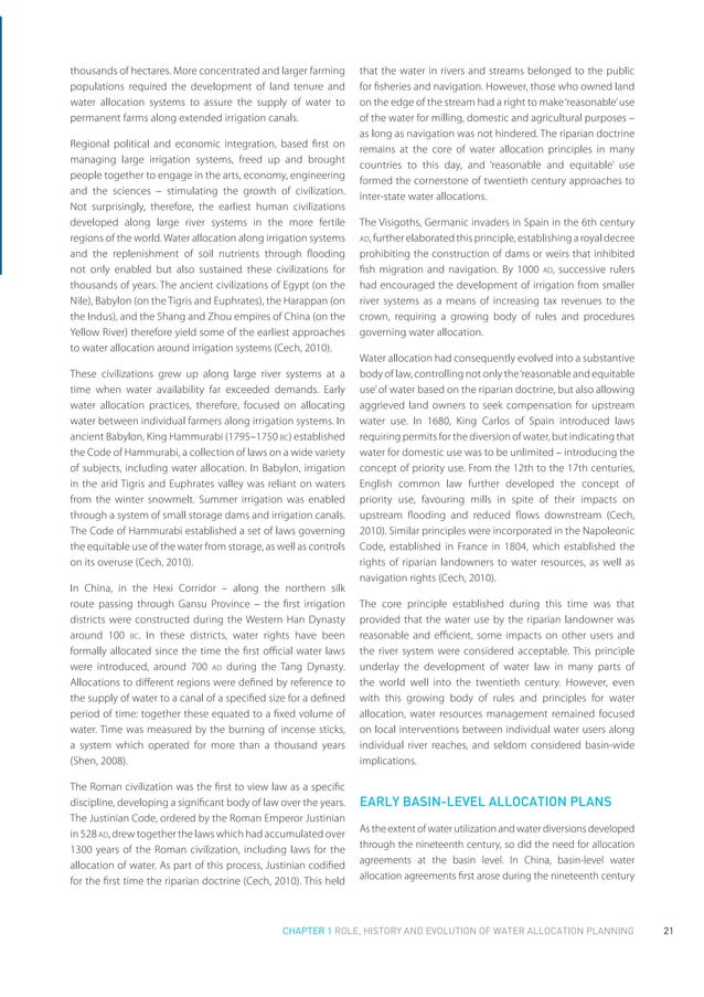 Basin water allocation planning principles, procedures and approaches ...