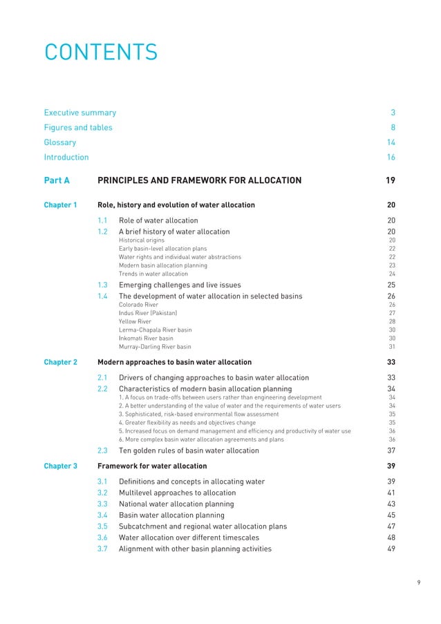 Basin Water Allocation Planning Principles Procedures And Approaches