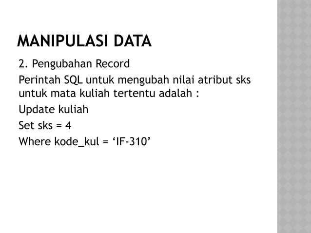 Strategi dan Implementasi Basis Data: Memahami Konsep, Struktur, dan Teknologi | PPT