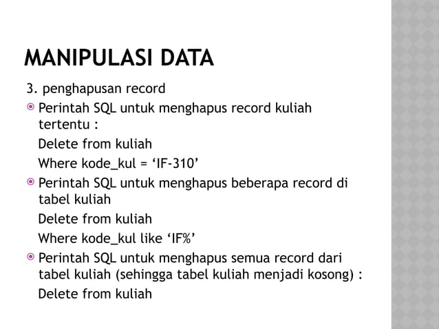 Strategi dan Implementasi Basis Data: Memahami Konsep, Struktur, dan ...