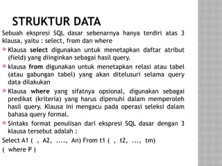 Strategi dan Implementasi Basis Data: Memahami Konsep, Struktur, dan ...