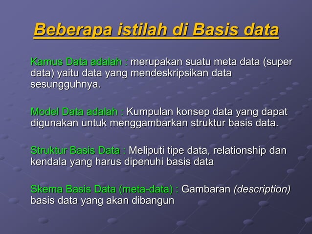 Basis data | PPT