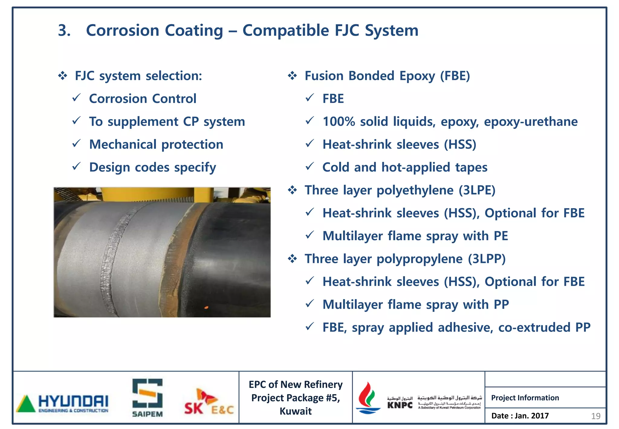 Basis corrosion coating &CP system for pipeline in Oil & Gas Sector | PDF