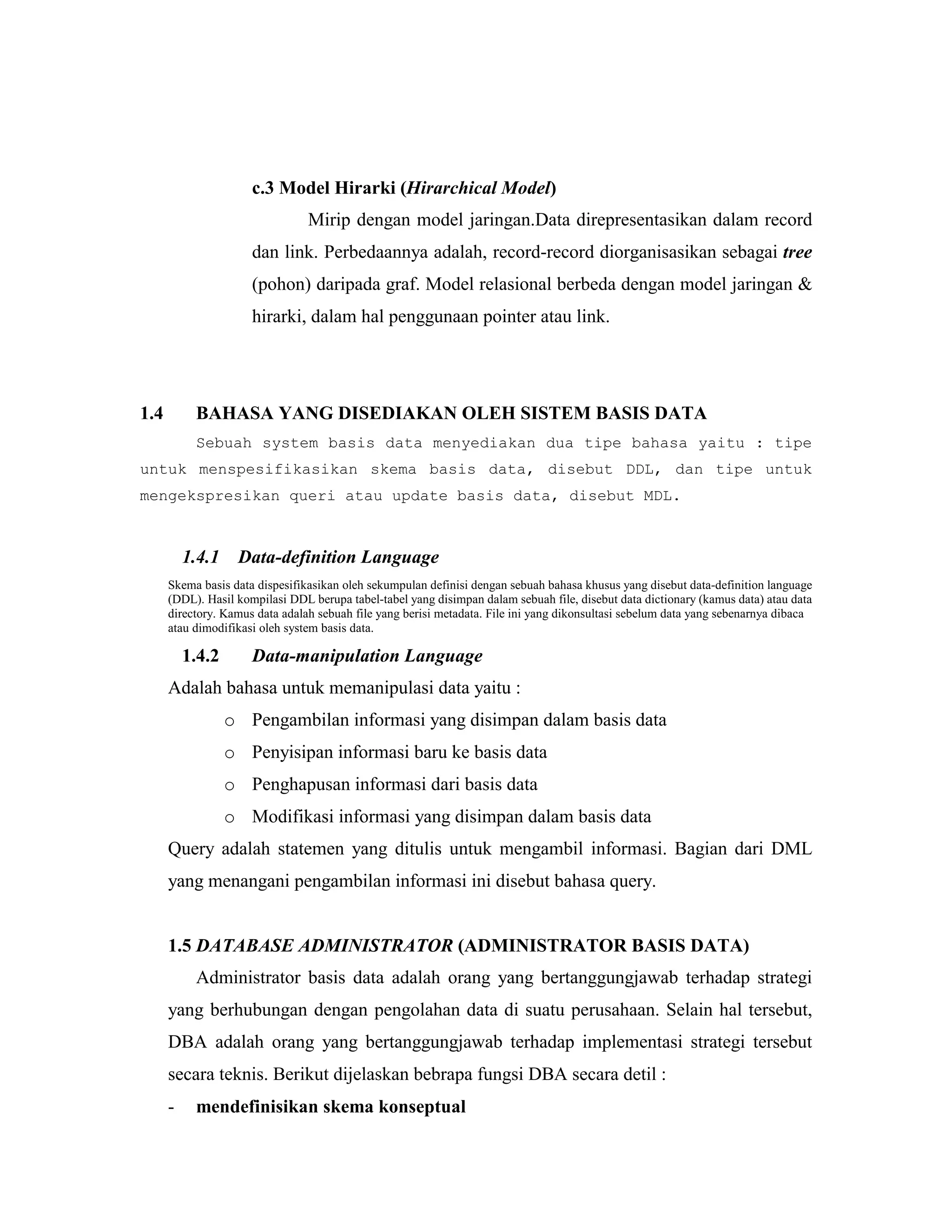 Arsitektur Sistem Basis Data | PDF