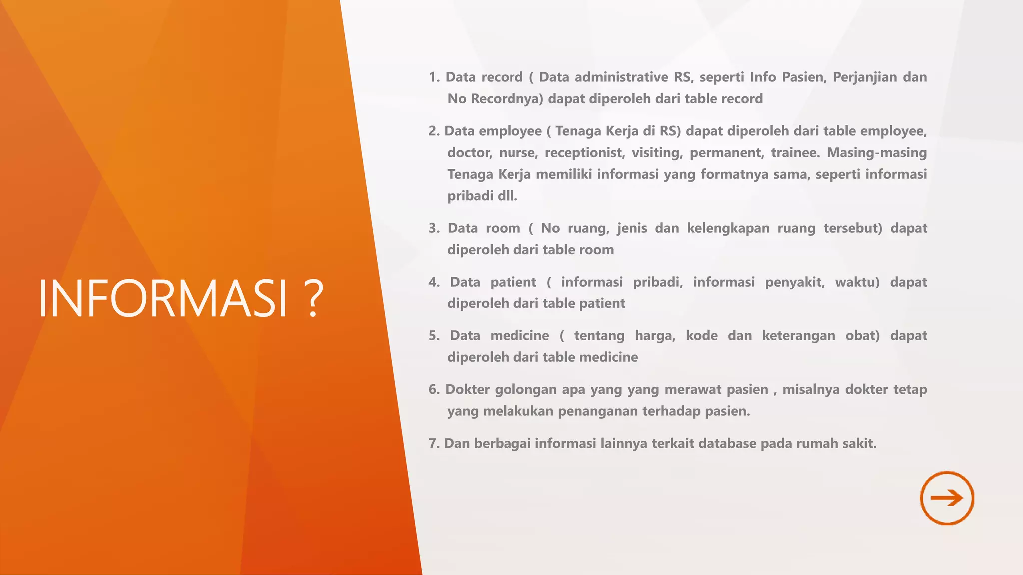 Analisis ERD Database Rumah Sakit | PPTX