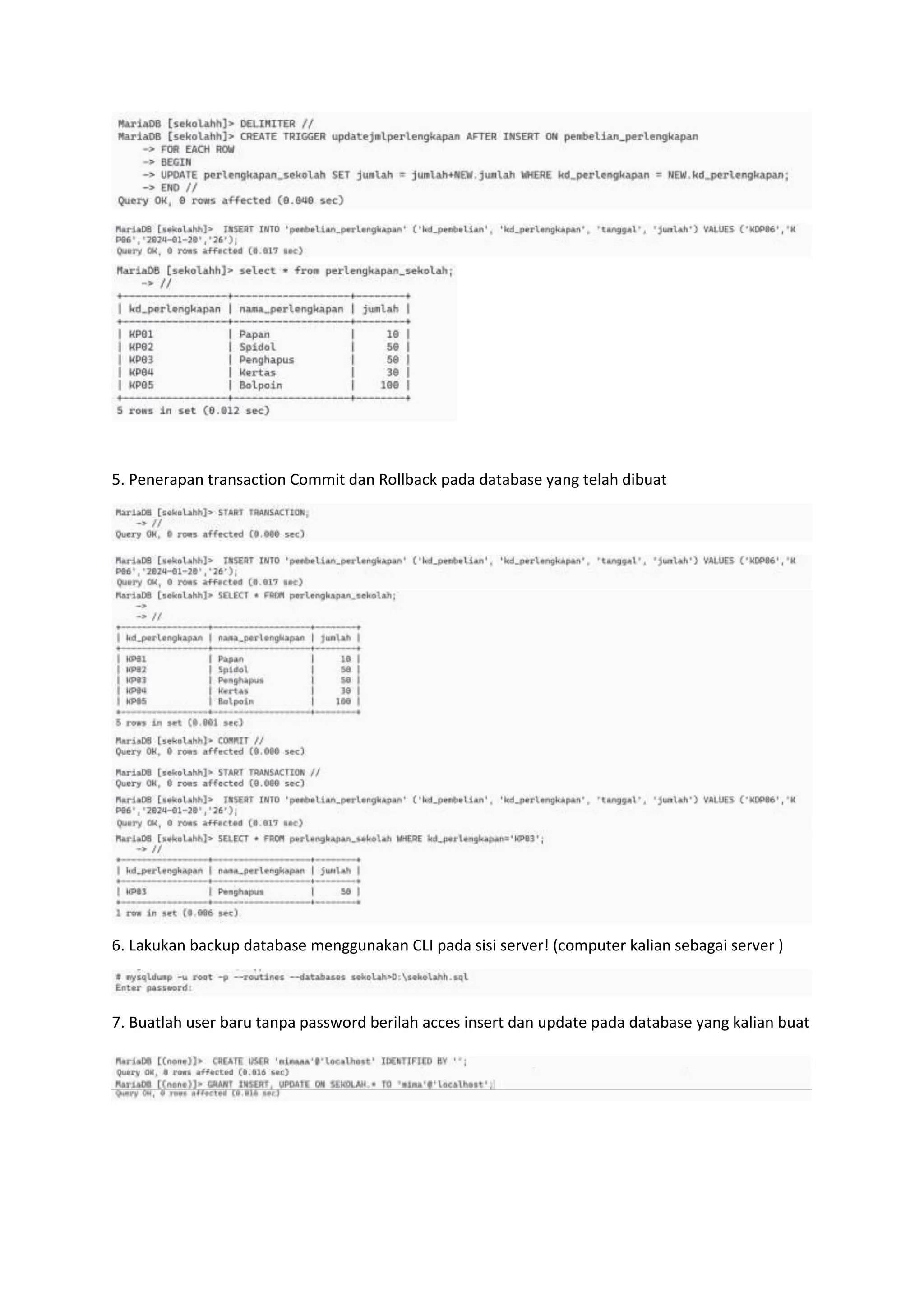 Laporan Portofolio Tugas Akhir Basis Data | DOCX