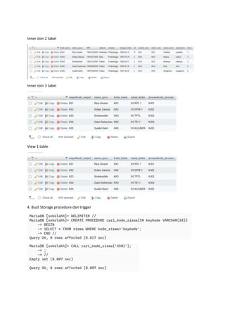 Laporan Portofolio Tugas Akhir Basis Data | DOCX