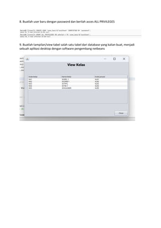 Laporan Portofolio Tugas Akhir Basis Data | PDF