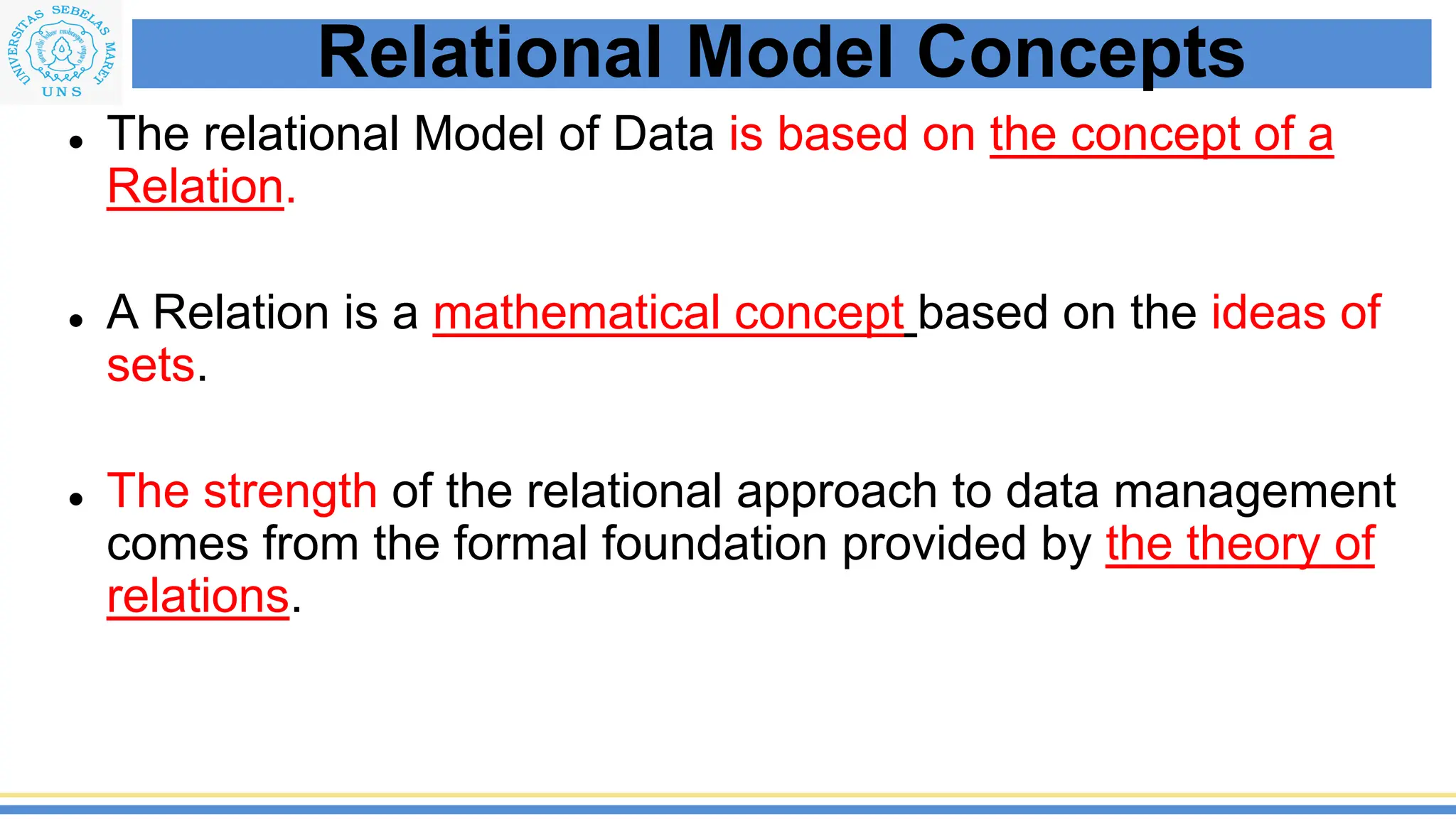 Relational Model-Basis data_____________ | PDF