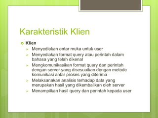 Basis data klien server | PPTX