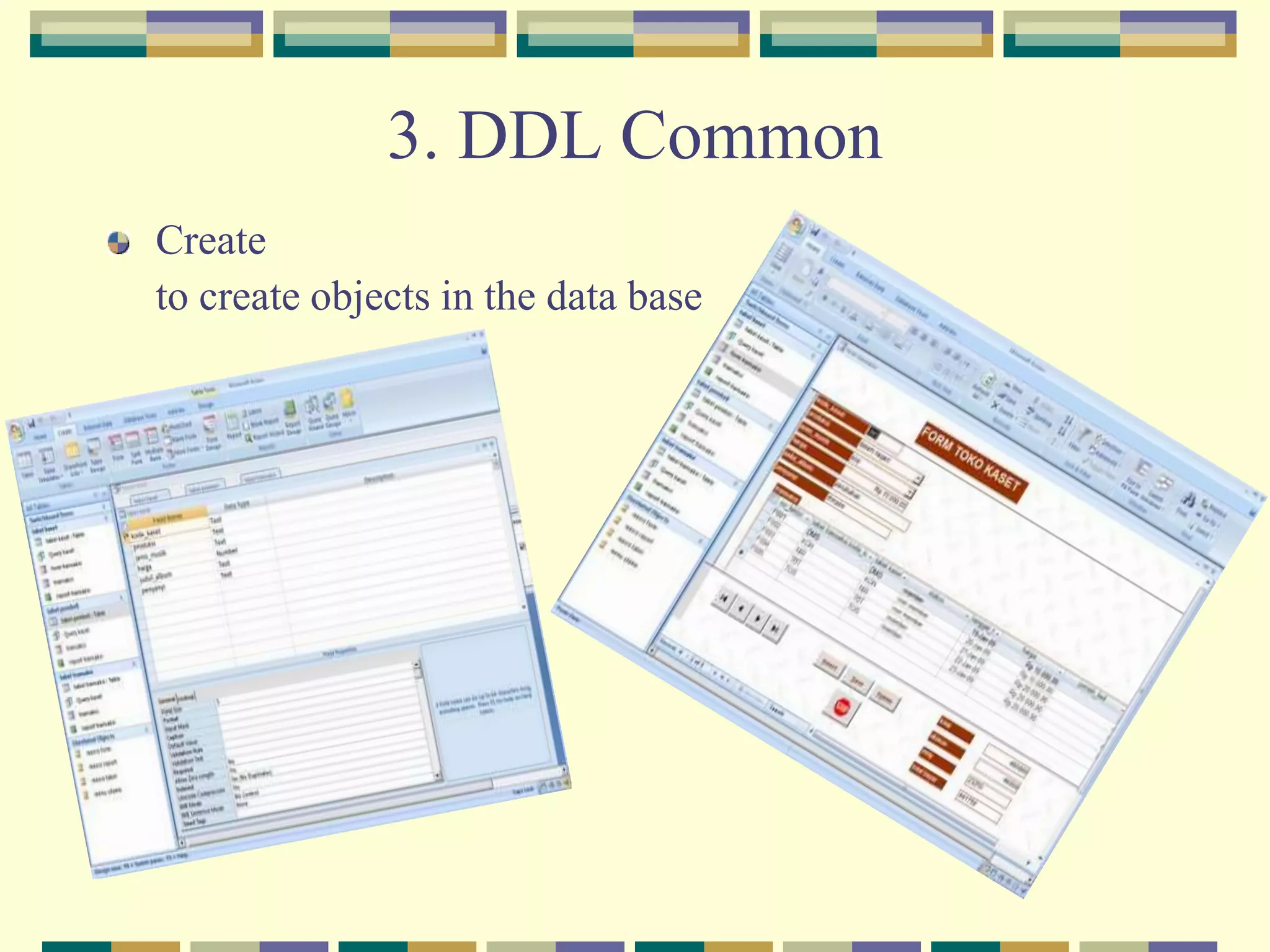 Basis data praktikum presentation | PPTX | Databases | Computer Software and Applications