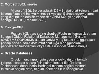 Basis data sederhana | PPTX