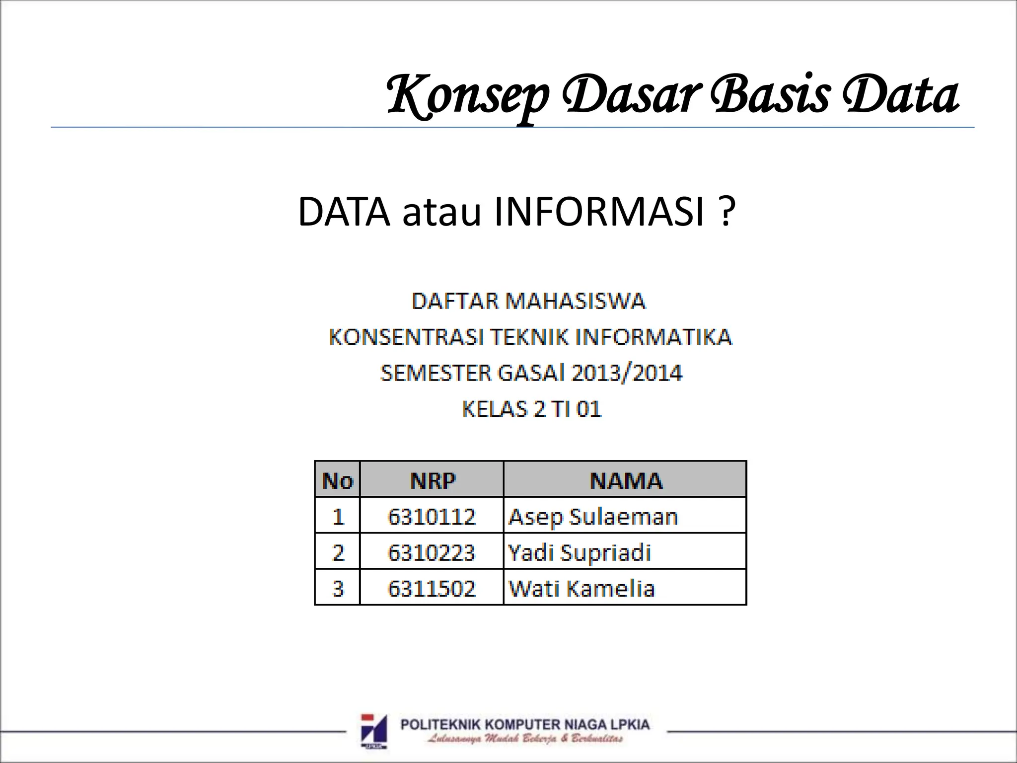 pengantar dasar Basis Data relasional Sesi-1.pptx