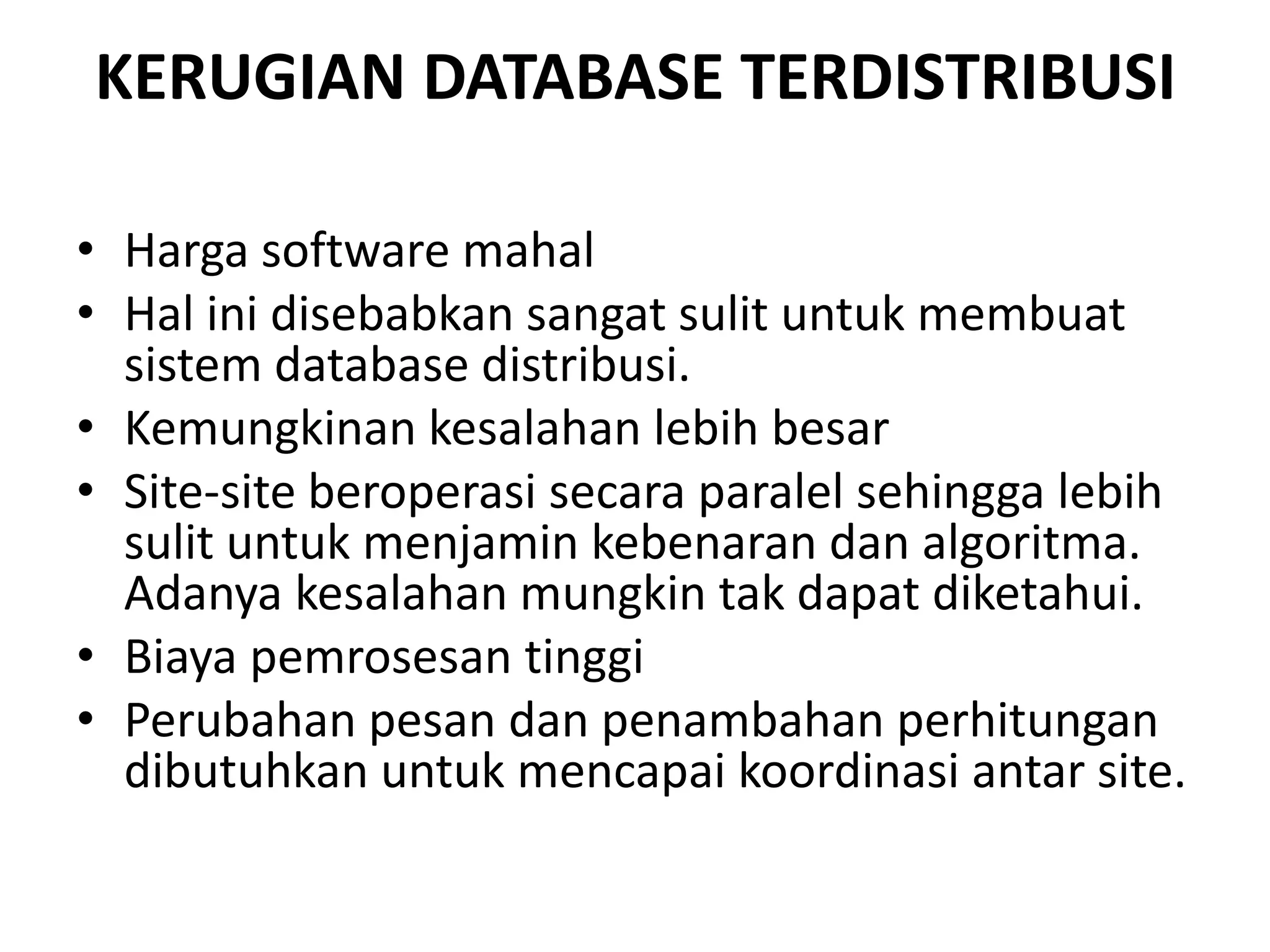 Basis data terdistribusi part3 | PPTX
