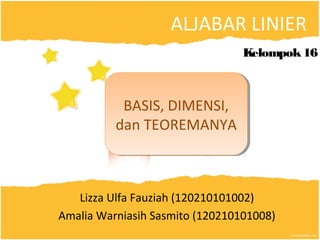 Basis dan Dimensi | PPT