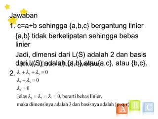 Basis dan Dimensi | PPT
