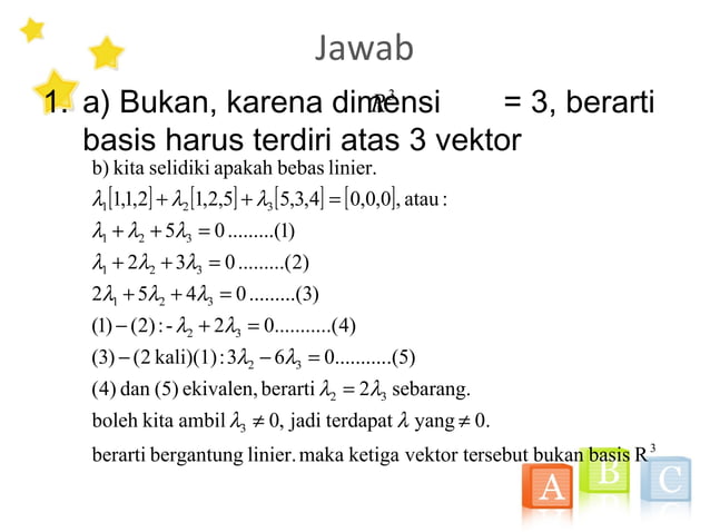 Basis dan Dimensi | PPT