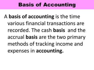 Basis of accounting | PPTX