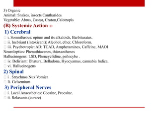 Basis of criminal assessment & diagnosis of poisoning in live human. | PDF