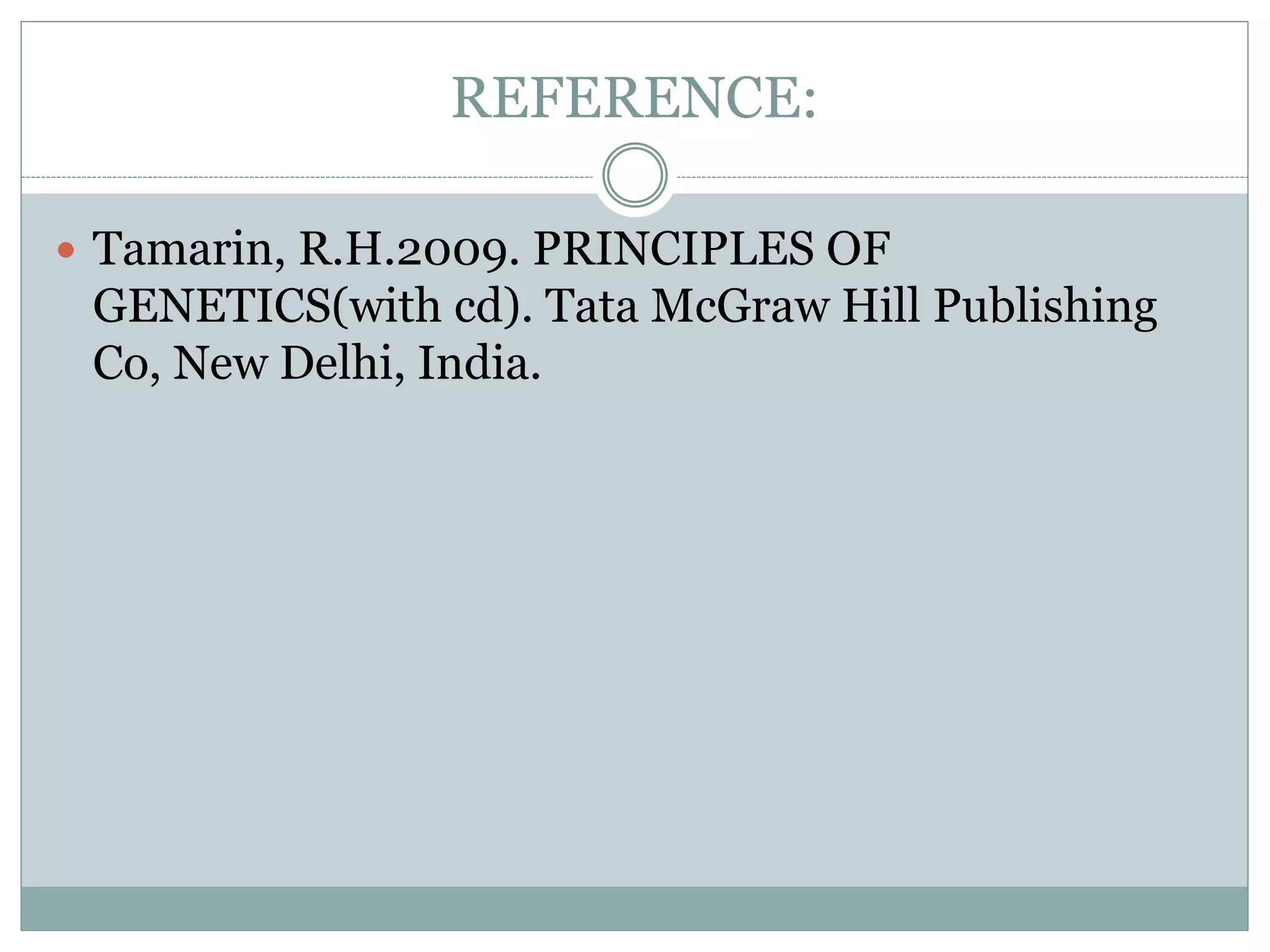 Basis of Genetic Inheritance | PPTX
