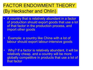 Basis of international trade | PPTX