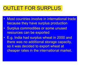 Basis of international trade | PPTX