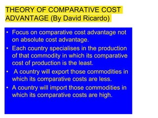 Basis of international trade | PPTX