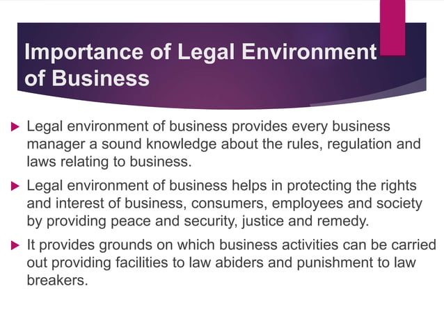 Basis of legal environment & court system | PPT