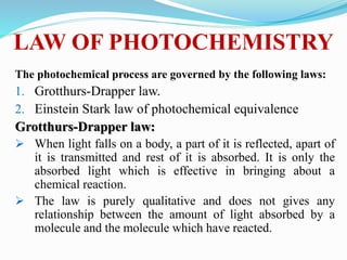 Basis of photochemistry | PPTX