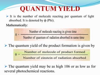 Basis of photochemistry | PPTX