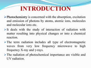 Basis of photochemistry | PPTX