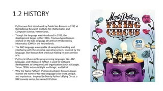 BASIS OF PYTHON PROGRAMMING vghkjnkjnkjnlkjn | PPTX