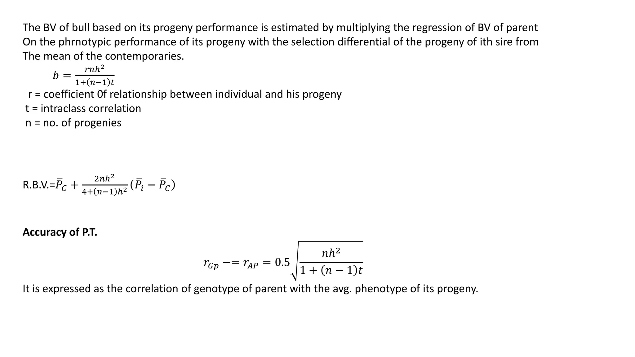 Basis of selection in animal genetics and breeding | PPTX