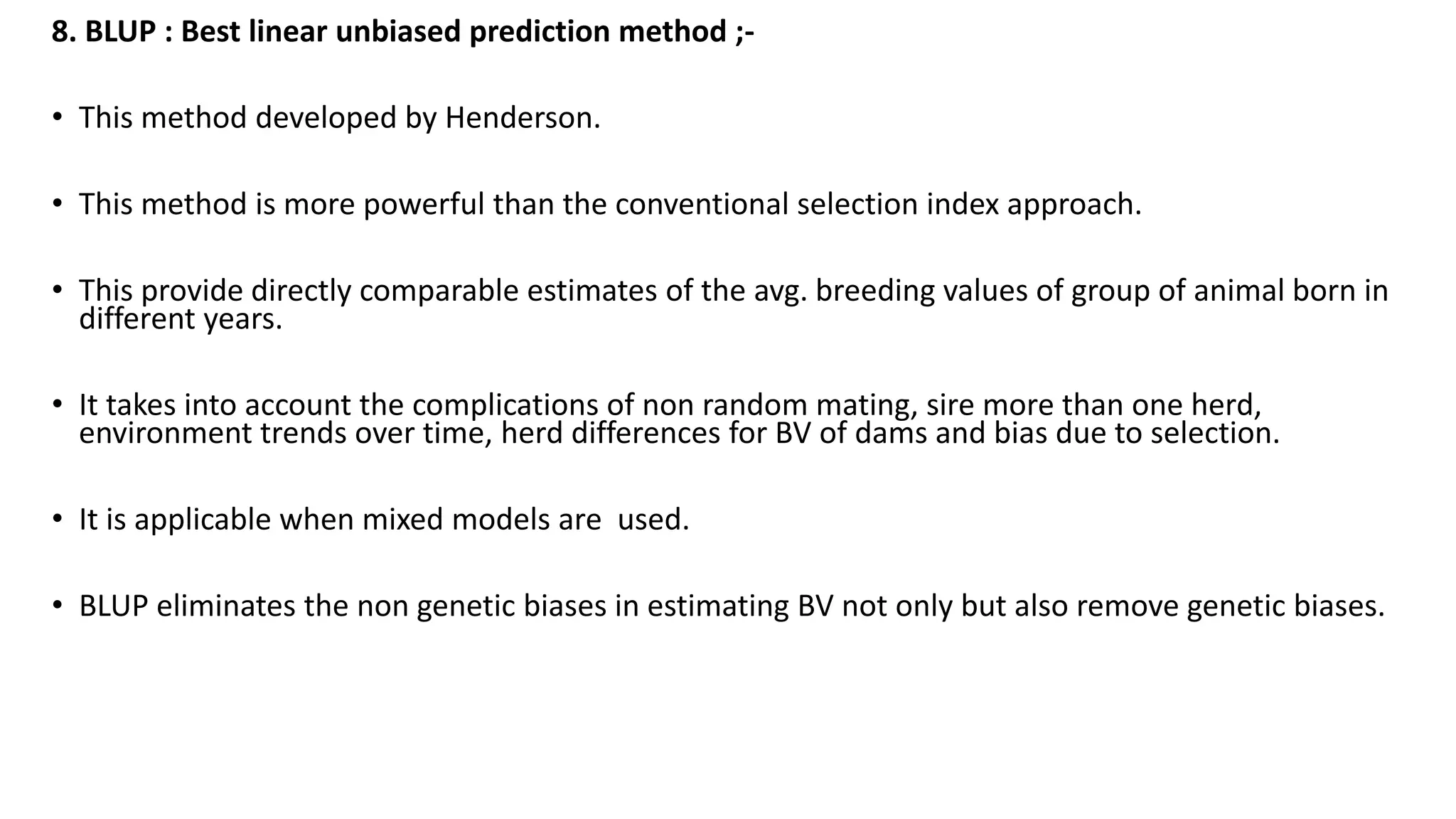 Basis of selection in animal genetics and breeding | PPTX