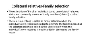 Basis of selection in animal genetics and breeding | PPTX