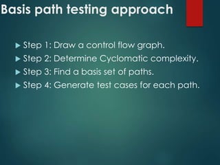 Basis path testing | PPTX