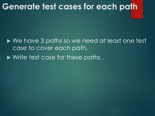 Basis path testing | PPTX