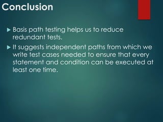 Basis path testing | PPTX