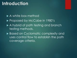 Basis path testing | PPTX