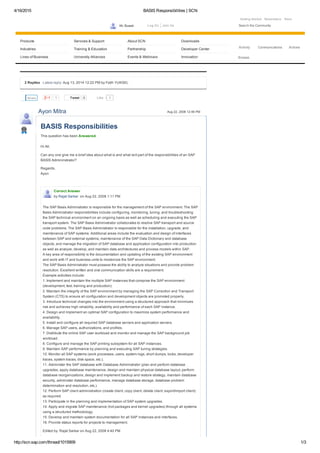 Basis responsibilities scn | PDF